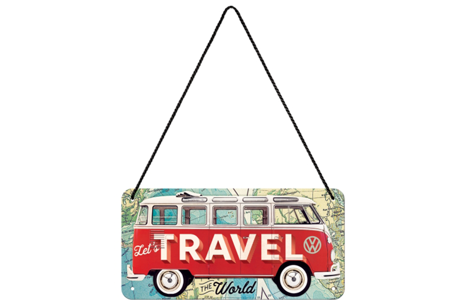 Plakkaat 10x20cm Volkswagen Van - WEBA Meubelen - WEBA meubelen