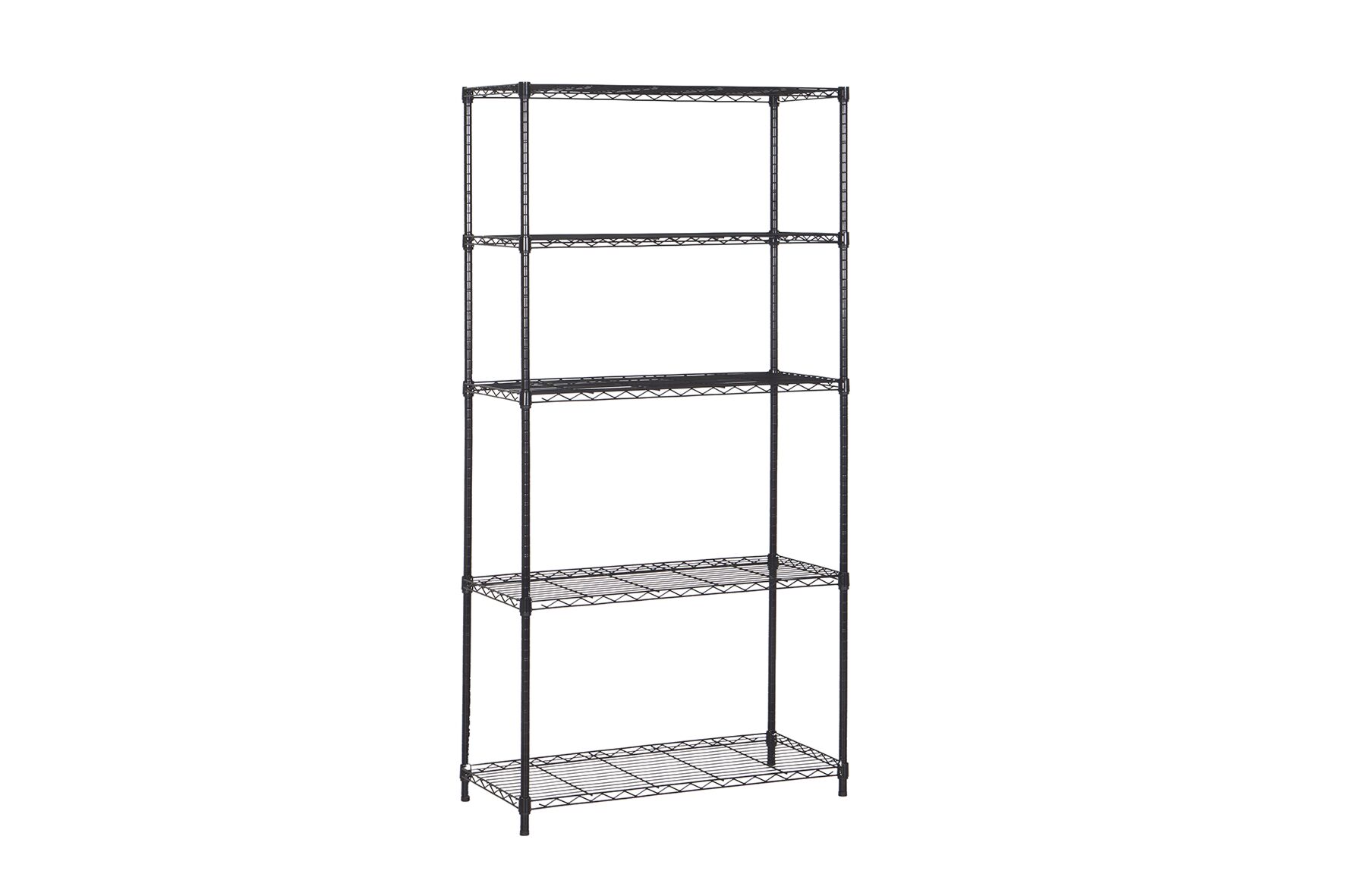 Opbergrek Quinn 90x40x182cm - metaal - zwart - WEBA meubelen