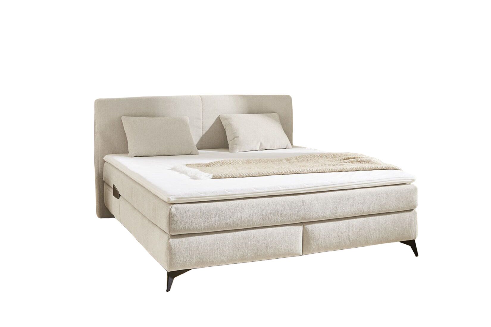 Boxspring Kira Max 180x200cm stof beige - WEBA meubelen