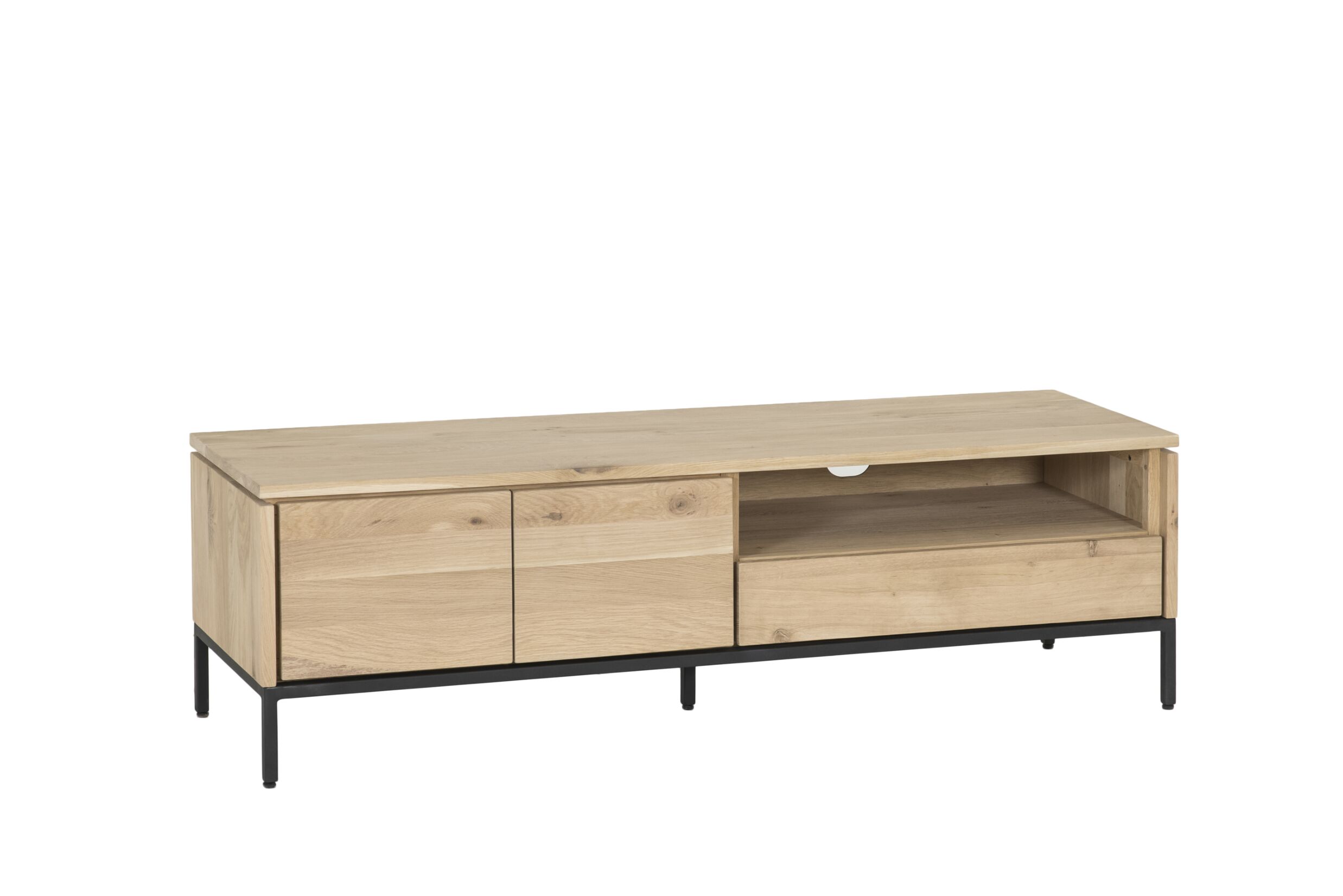Meuble TV moderne Nomade bois massif 150cm - Weba meubles