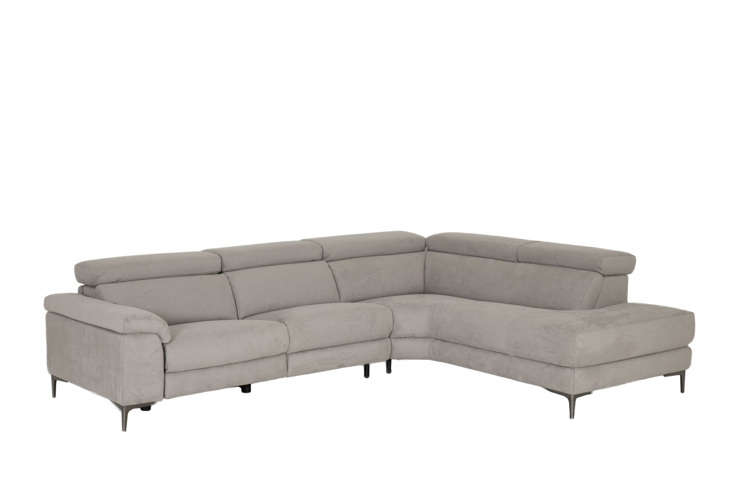 Hoeksalon Cell 295x232cm - stof - grijs - WEBA meubelen