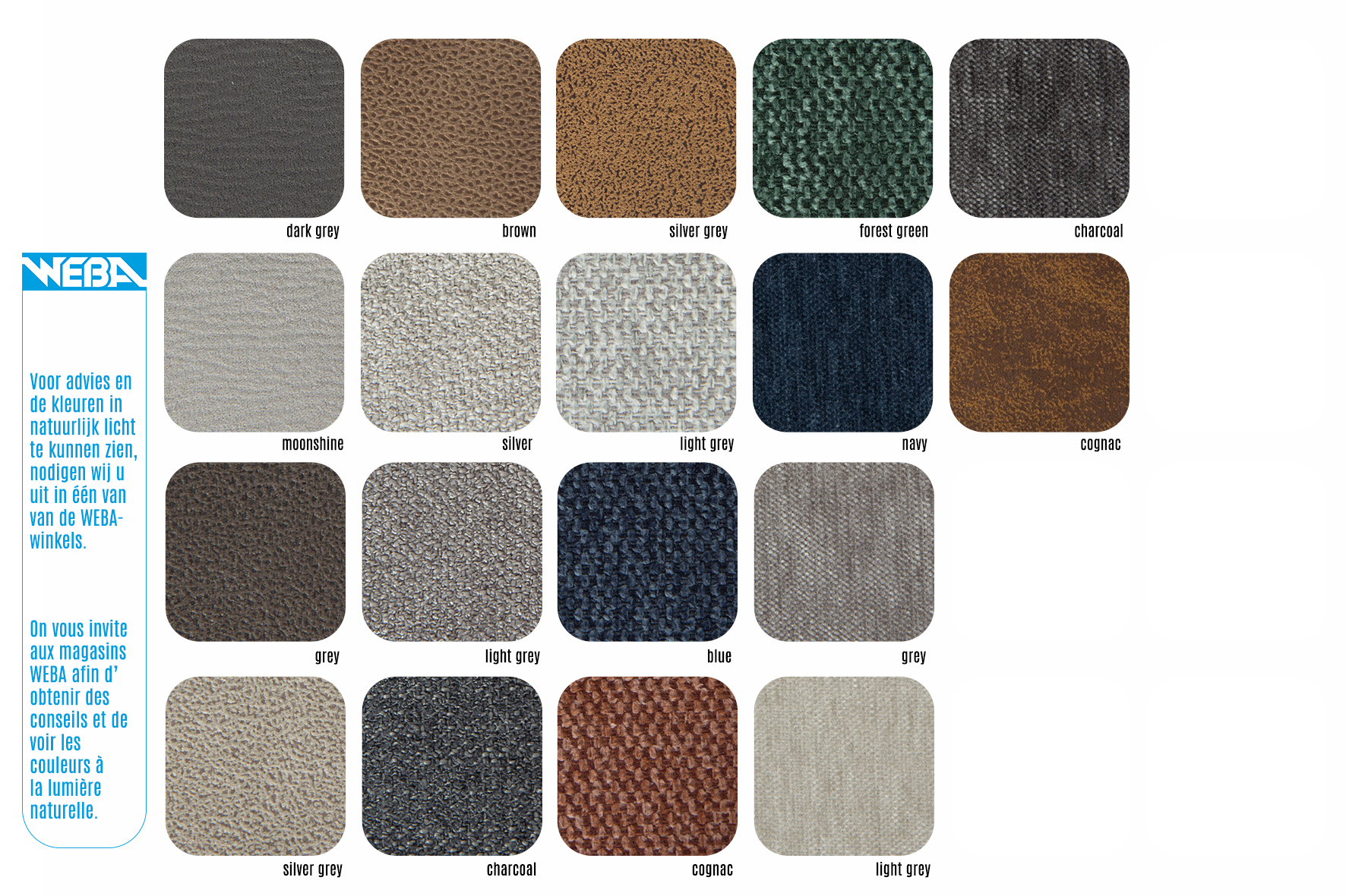 Hoeksalon Cell 295x232cm - stof - grijs met relax - WEBA meubelen